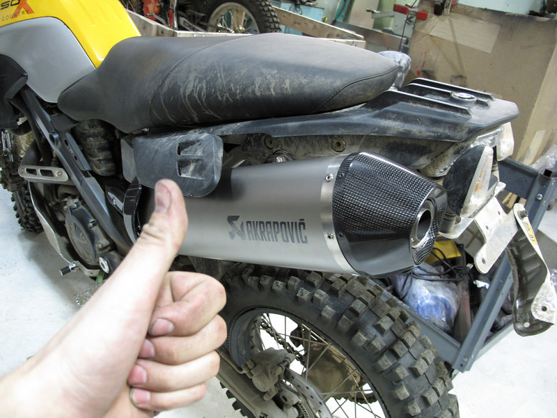 G650X Akrapovic Exhaust w/pics | Adventure Rider